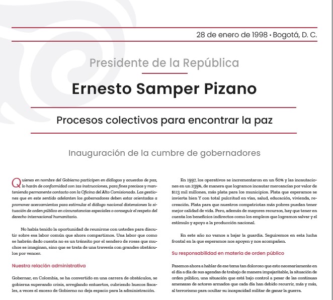 Ernesto Samper Pizano | Señal Memoria